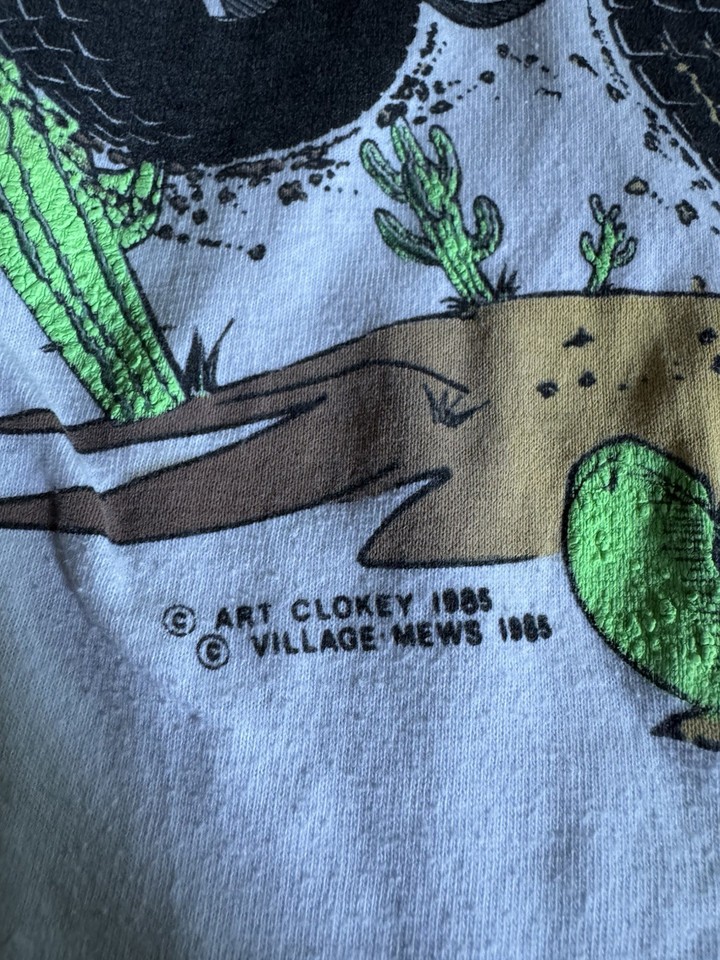VTG 80s GUMBY AND POKEY CARTOON 1985 OFF ROADIN JEEP SHIRT | eBay