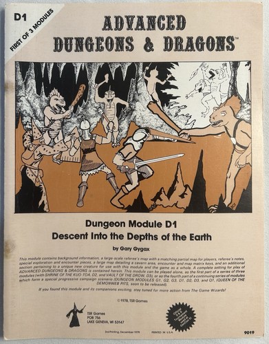 Vintage 1979 TSR Advanced Dungeons & Dragons Set of Three Modules | eBay
