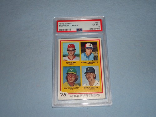 1978 Topps Baseball Card Rookie Pitchers # 701 PSA Grade 6 EX-MT ...