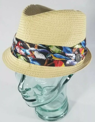 Nick Graham Straw Twill Parrot Head (Buffet Margaritaville Style ...