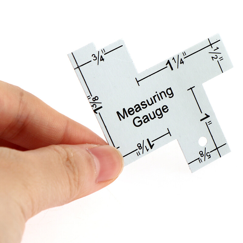 Precision Seam Measuring Gauge Metal Tailor Ruler Template Sewing Ruler ...
