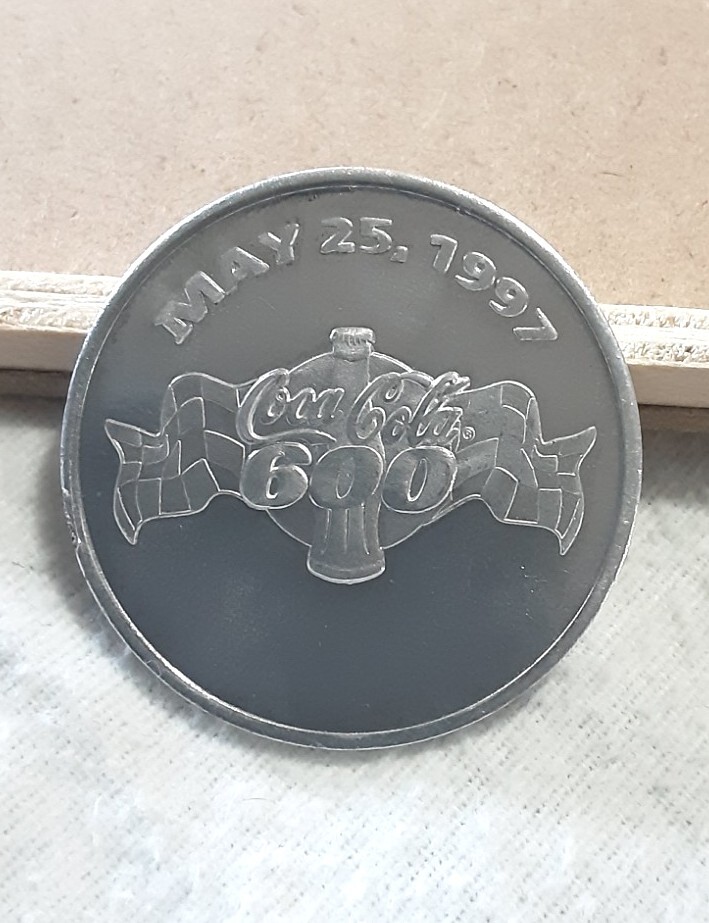 1997 Coca Cola 600 Aluminum Coin Buy 1 Get 1 Free 20 oz. Coke *Rare | eBay