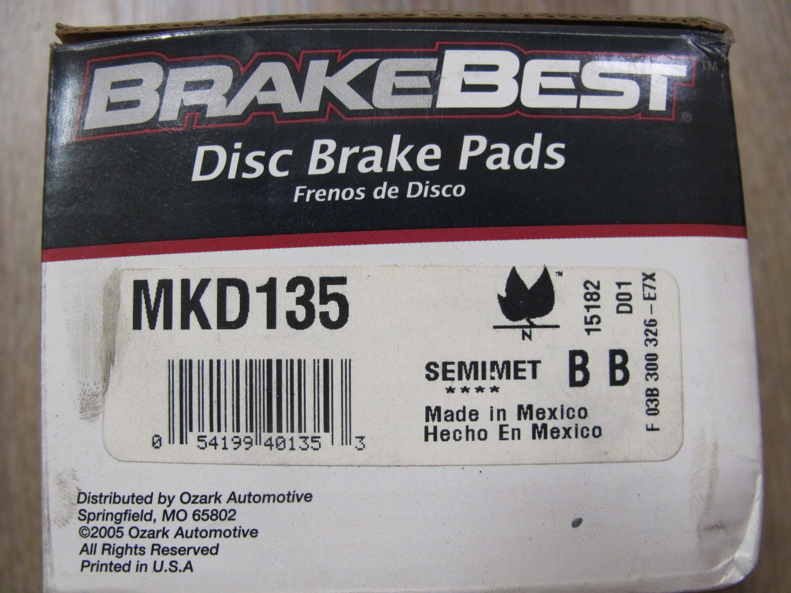 Disc Brake Pad Set-Brake Best Semi-met Pad Front Brakebest MKD135 | eBay