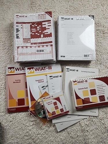 Pearson WIAT-III Wechsler Individual Achievement Test 3rd Ed PsychCorp ...