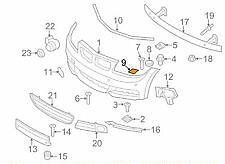 2004-2011 BMW 1 Series E81 E87 E88 E82 Headlight Washer Cap Cover Left ...