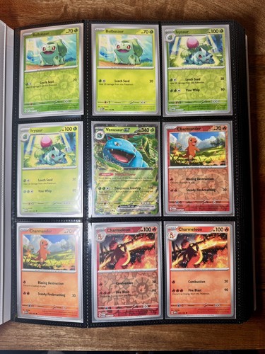 Pokémon 151 binder Master Base Complete Set W/ Exs + Reverse Holos ...