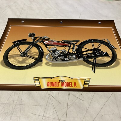 Dunelt 250 Model K 1925 Motorcycle Passion Collection Atlas | eBay