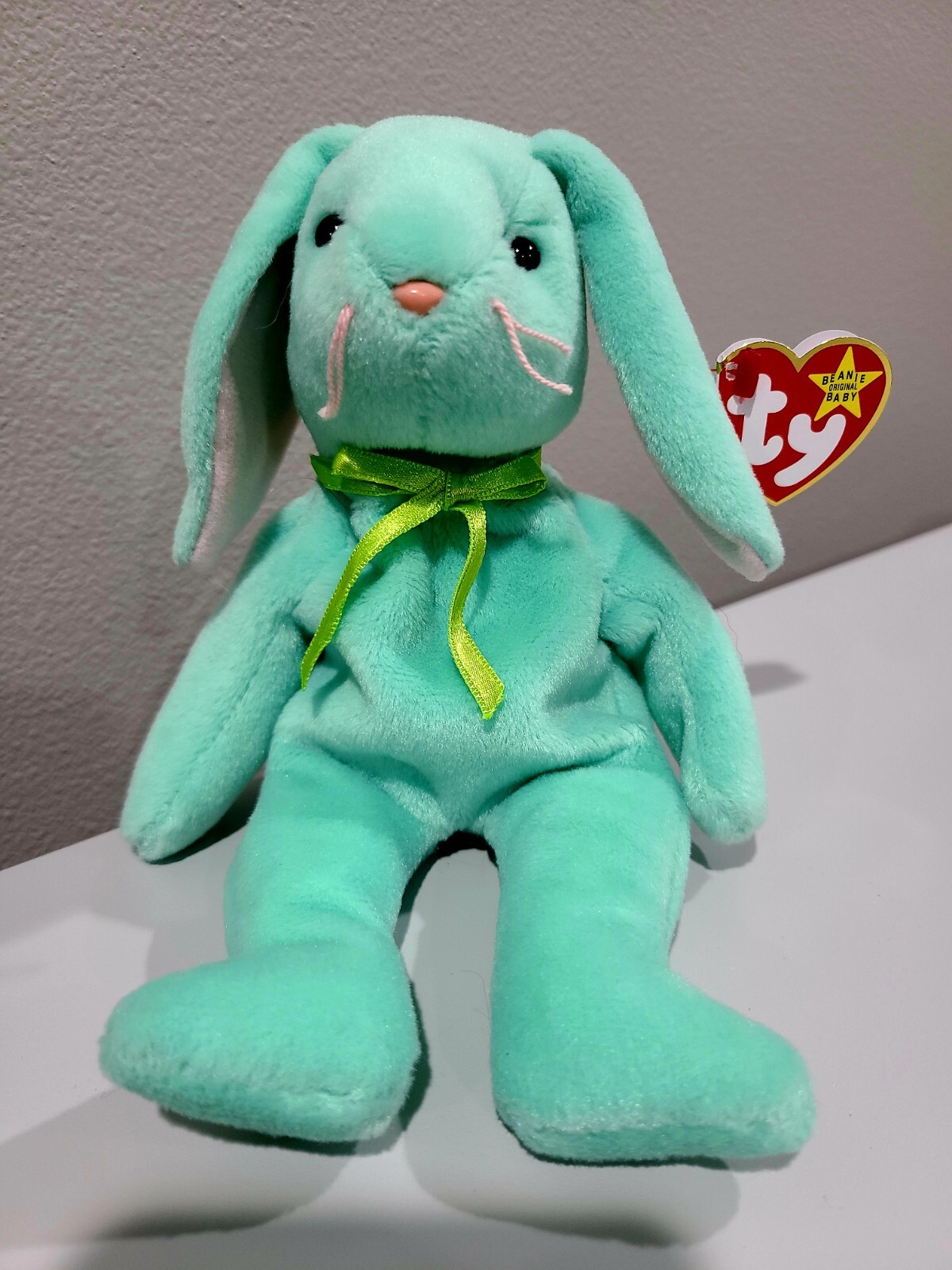Ty Beanie Baby Babies Rare 4th or 5th Gen Tag Hippity the Bunny ...