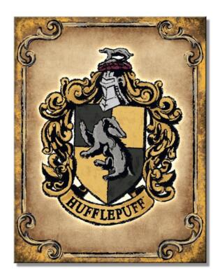 Harry Potter Hufflepuff Shield Crest Novelty Tin Metal Sign Made In The ...