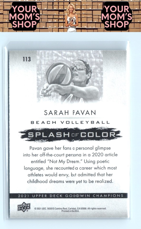 2021 Upper Deck Goodwin Champions #113 Sarah Pavan | eBay