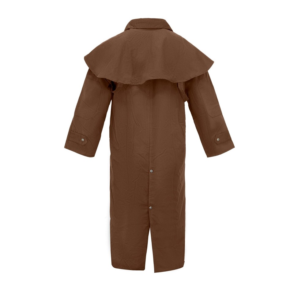 Australian Drover Coat COWBOY Oilskin Duster Western Jacket Waterproof ...