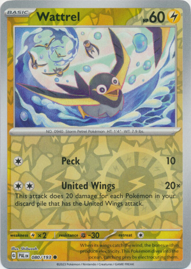 Wattrel (Common)[SV02]: Buy and Sell Prices & Values - Pokécazilla