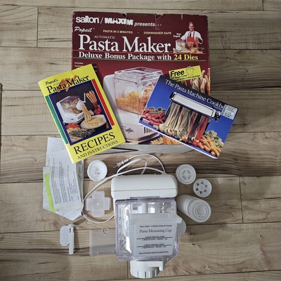 Salton Maxim Popeil P400 Automatic Pasta Maker 24 Dies Open Box TESTED ...