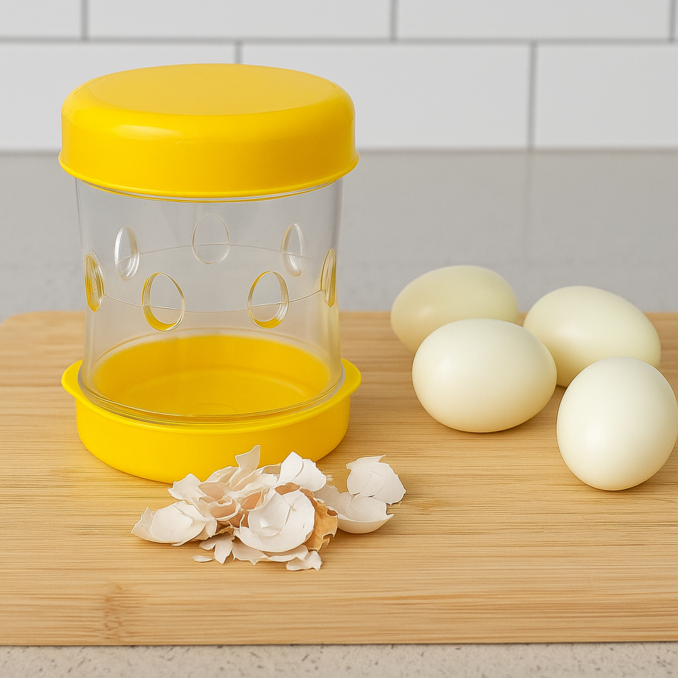 Boiled Egg Peeler Tool – Easy Egg Shell Remover Kitchen Gadget, Set of ...