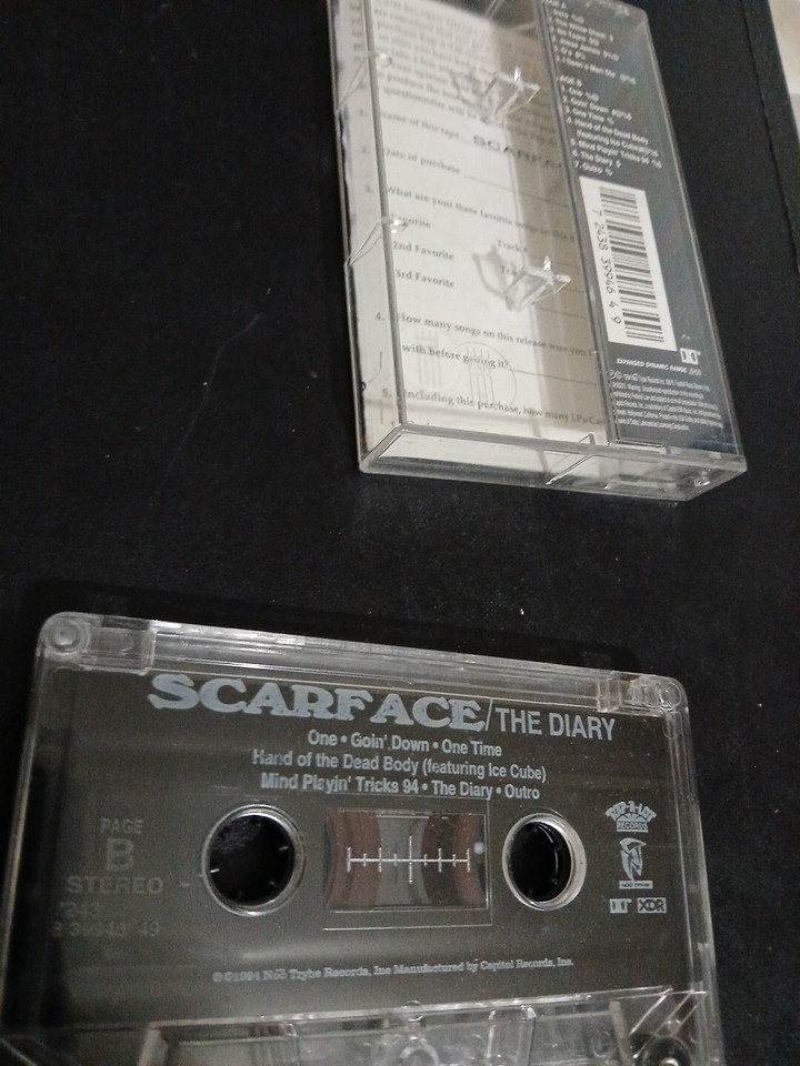 Scarface The Diary Cassette Tape Rap Parental Advisory Rap Gangsta ...