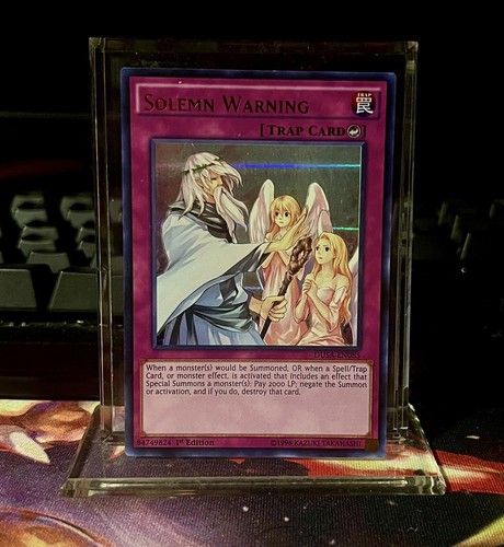 Solemn Warning DUSA-EN085 Duelist Saga 1st Edition LP Yu-Gi-Oh | eBay