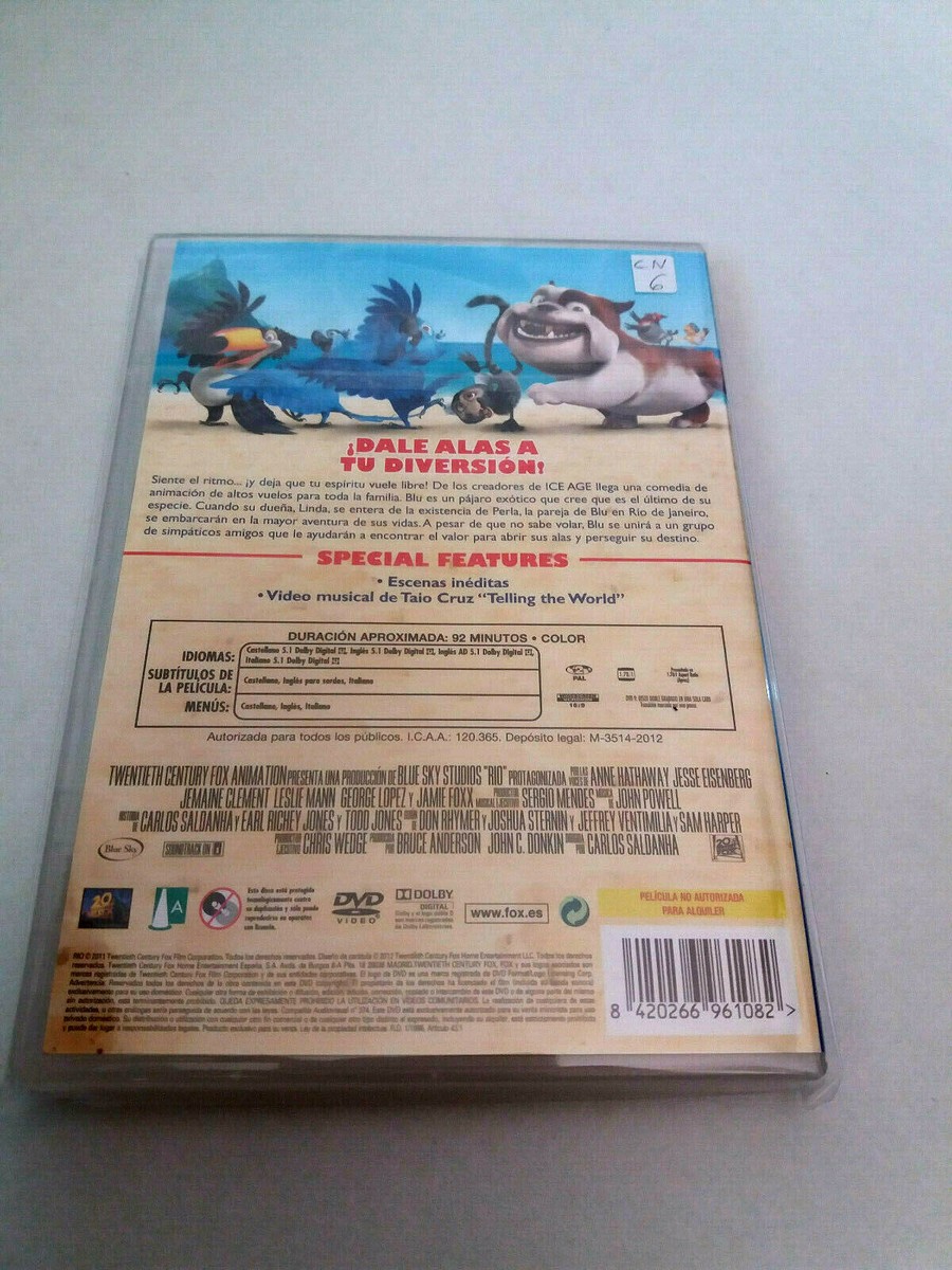 Portada Del Dvd De Río