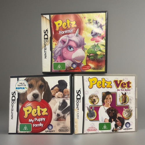Petz Bundle - Puppy Family, Vet & Fantasy - Nintendo DS - Complete with ...