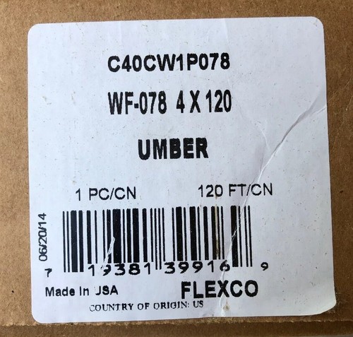 FLEXCO Pinnacle (UMBER) GRAY 4 in. x 120 ft. Rubber Wall Cove Base Coil ...