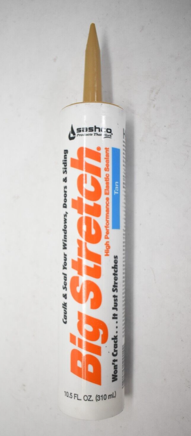 Sashco Big Stretch Caulk Sealants 10.5oz Cartridge Tan High Performance ...