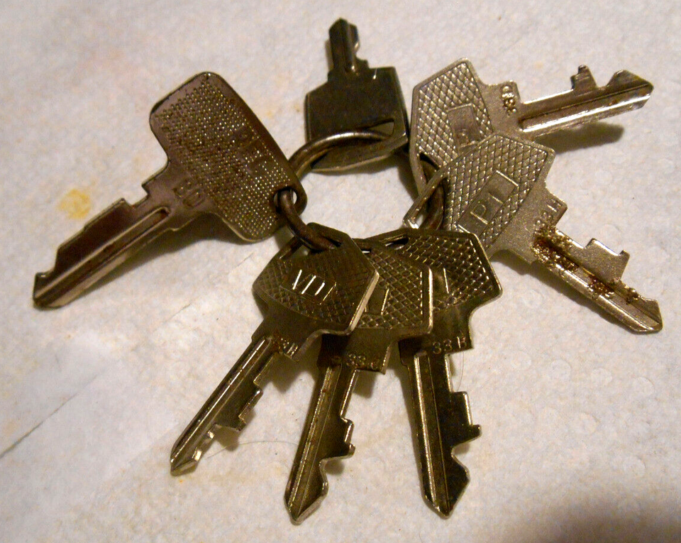 Set of 7 Sharp TEC Cash Register Keys P P1 OP MA VD REG 224 | eBay