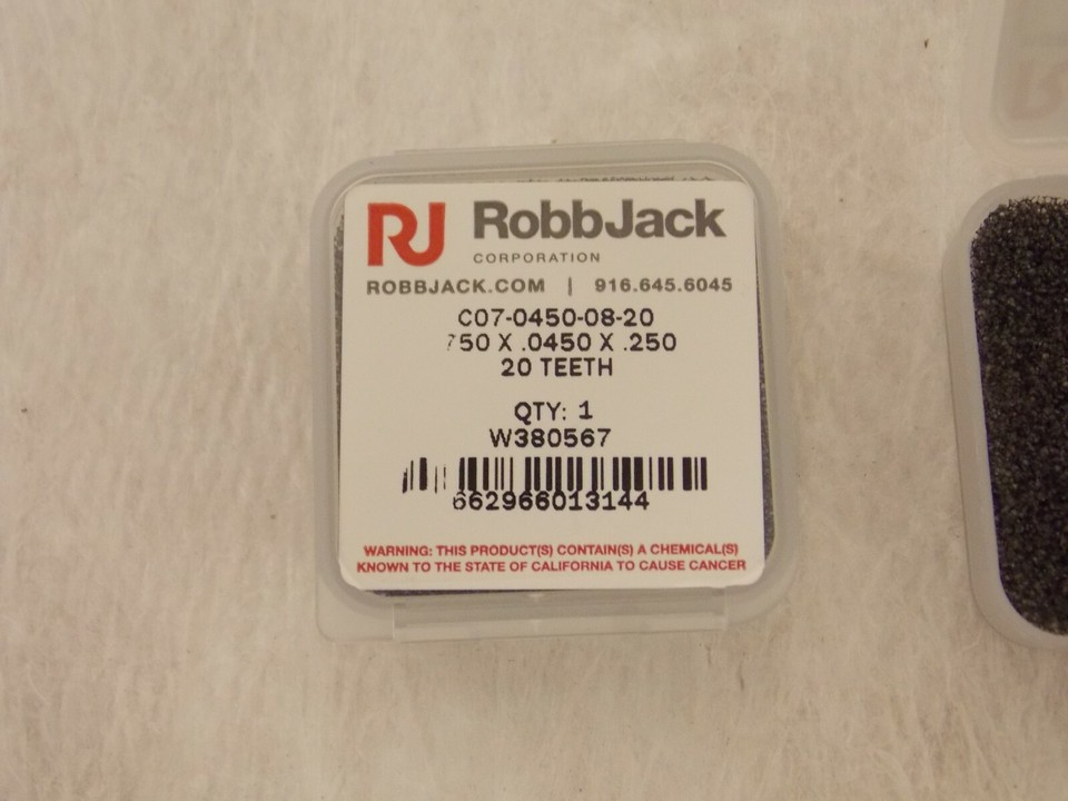 Robb Jack CARB SLITTING SAW 3/4X.045X1/4 20T QTY 5 C07-0450-08-20 | eBay
