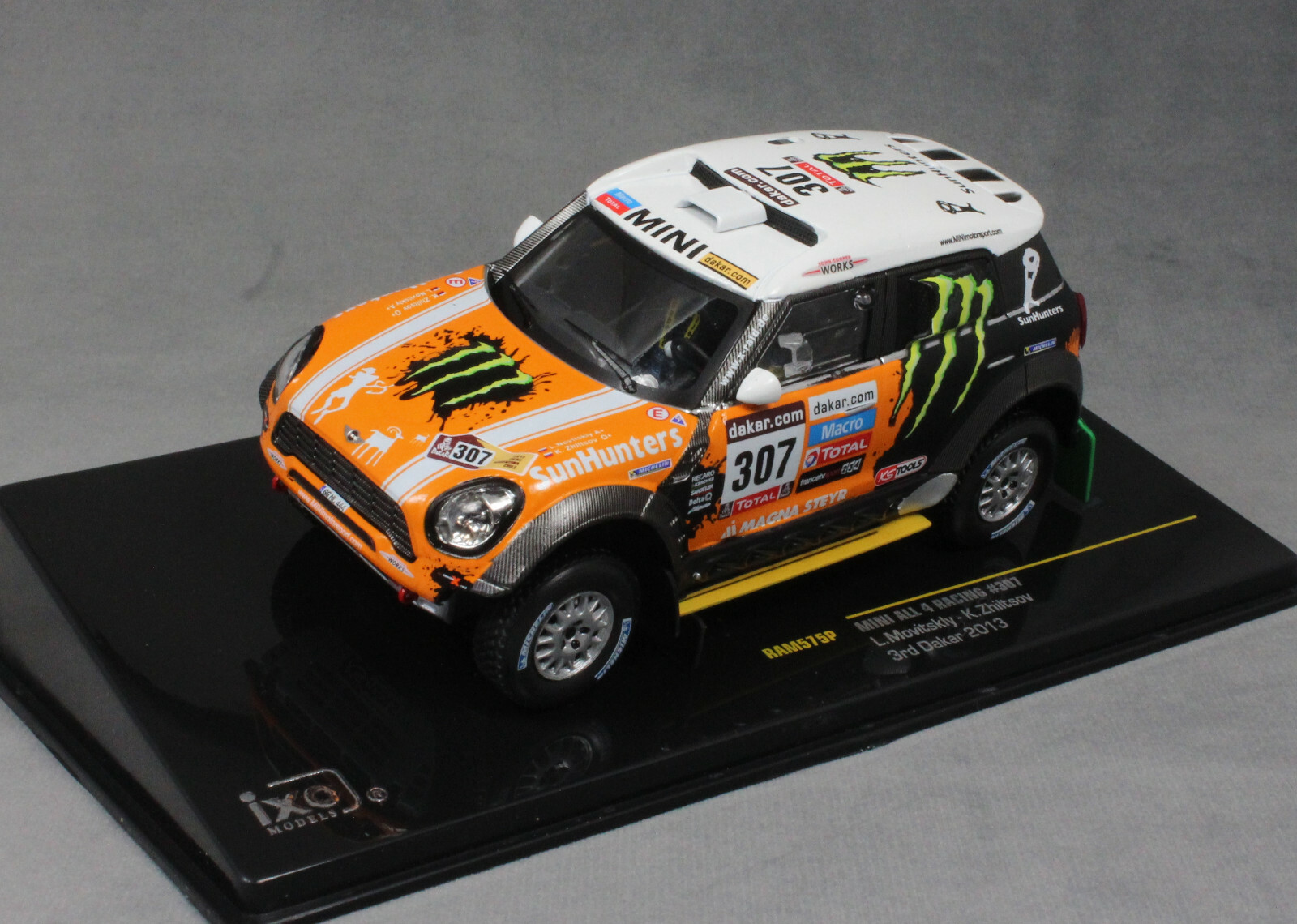 IXO Mini Countryman All 4 Dakar Rally 2013 Movitskly Car Model Ram575p ...