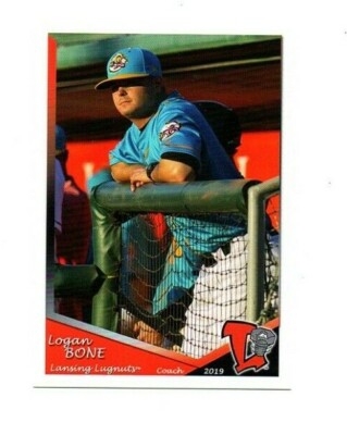Logan Bone 2019 Lansing Lugnuts team set card Hitting Coach Festus MO ...