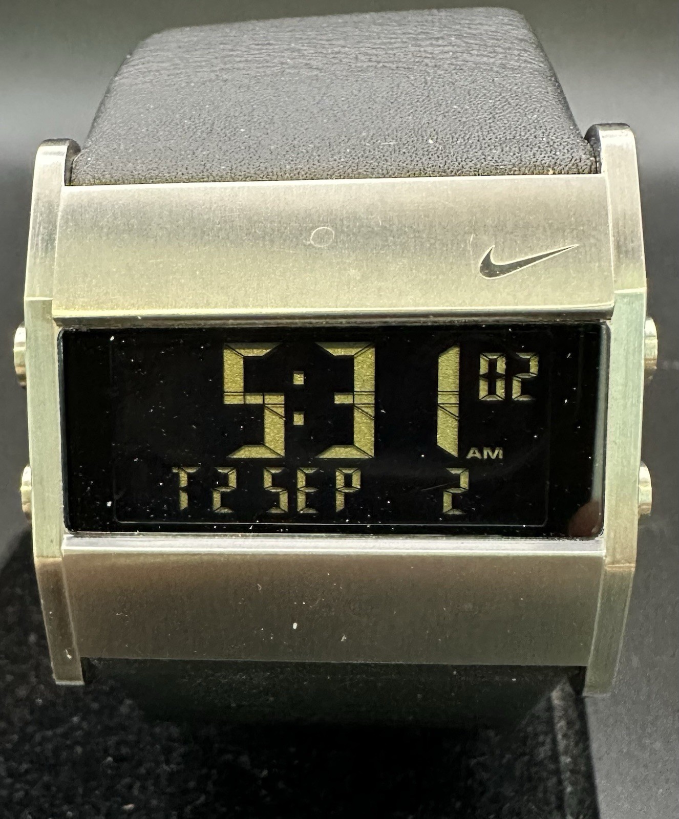 Rare Nike Oregon Series Digital Black Leather & Stain… - Gem