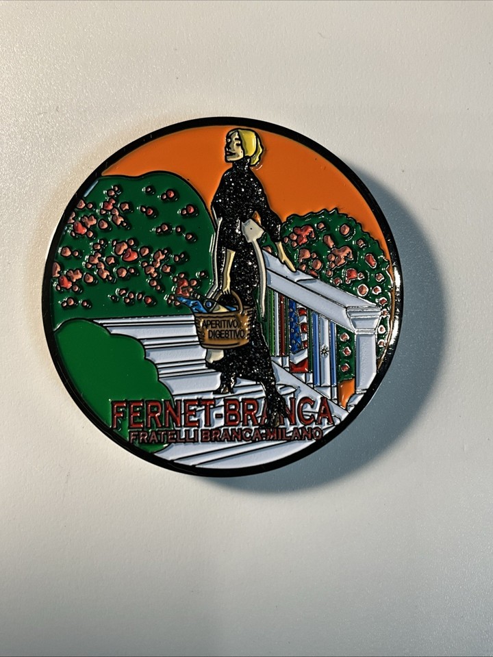 Fernet Branca Challenge Coin - Vintage Poster Ad *VERY RARE - LIMITED ...