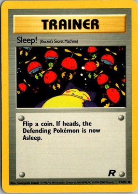 Sleep! (Rocket's Secret Machine) Unlimited Common Team Rocket 79/82 MP ...