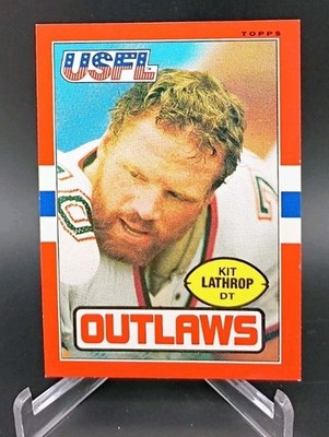 1985 Topps USFL - Kit Lathrop #4 (RC) | eBay