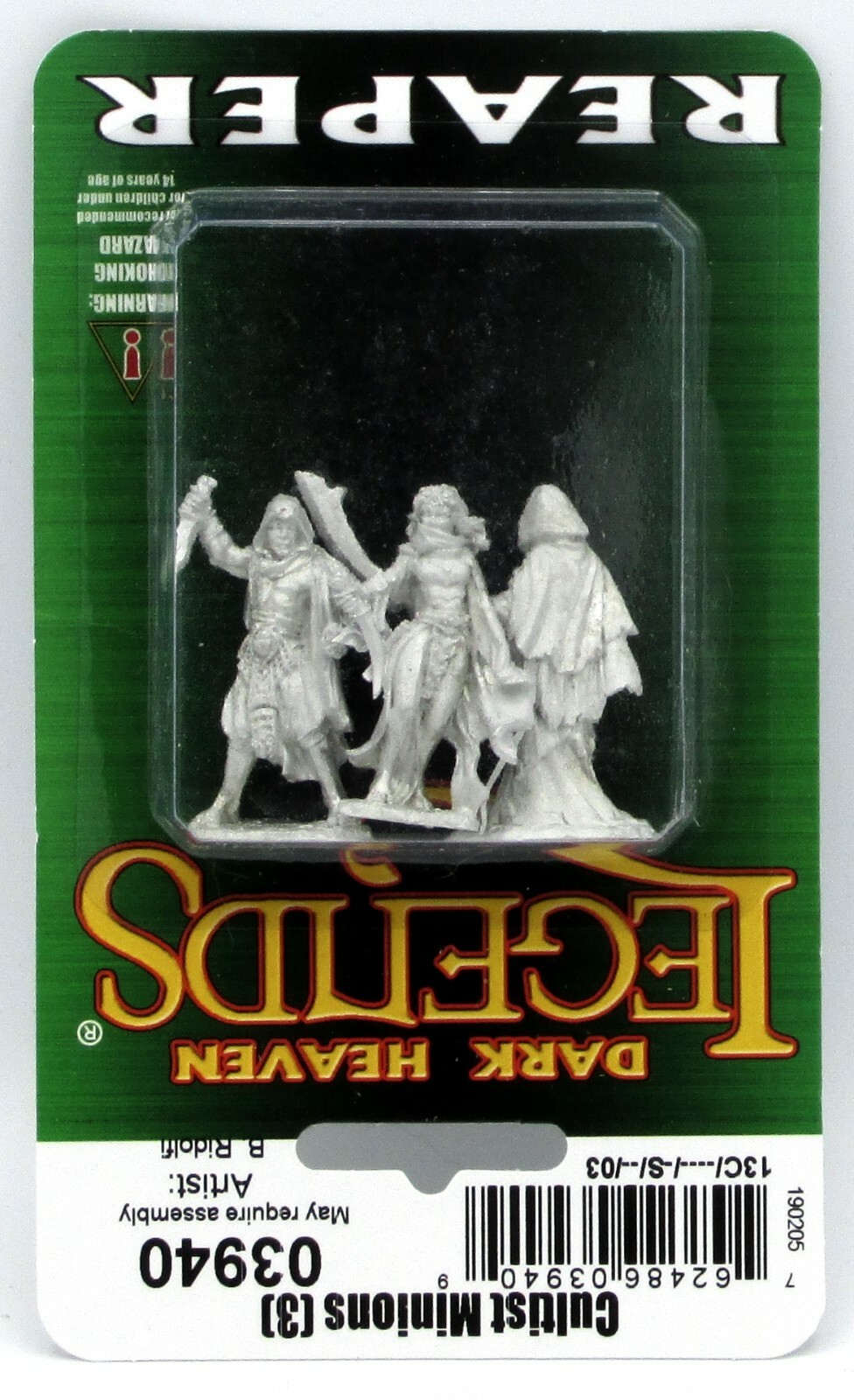 Reaper Miniatures 03940 Cultist Minions (3) - Metal Mini for sale ...