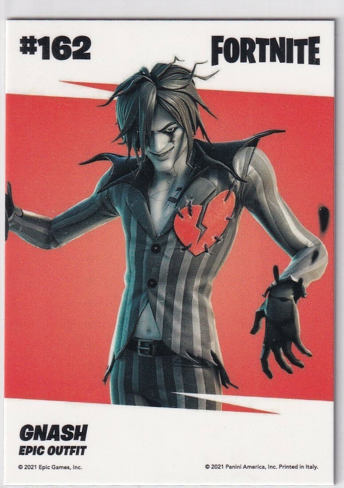 Panini Fortnite Card Series 3 Italy Print #162 Gnash Optichrome | eBay