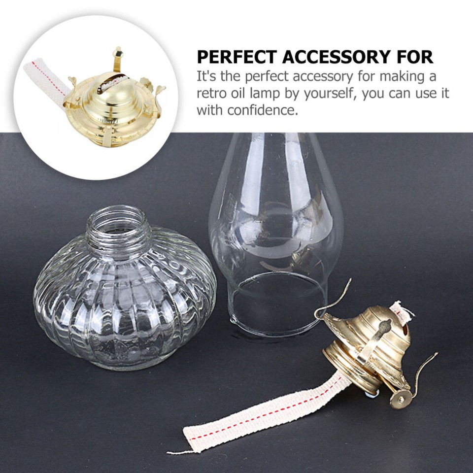 Oil Lamp Wick Oil Lamp Replacement Holder Oil Lamp Burner Kerosene Lamp ...