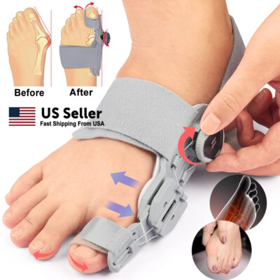 Adjustable Bunion Fix Toe Valgus Corrector Big Toe Straightener for Men ...