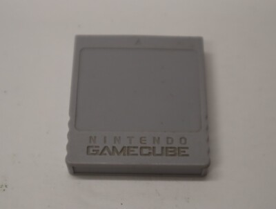 **Official Genuine OEM Nintendo GameCube Memory Card 59 Blocks Grey DOL ...