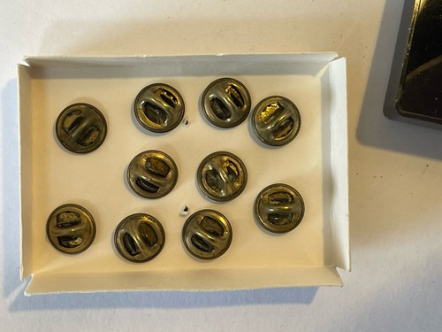 Vintage USN CPO Collar Insignia Set Hilborn Hamburger Gold-Silver ...