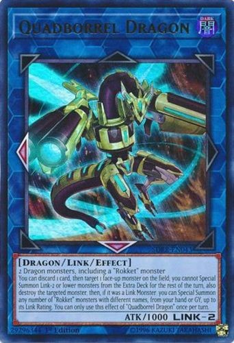 Quadborrel Dragon - SDRR-EN043 - Ultra Rare - 1st Edition NM Yugioh ...