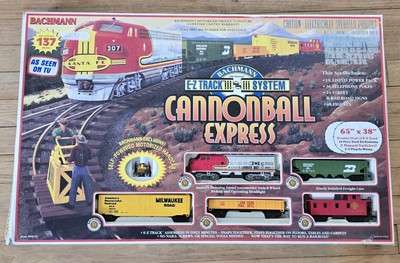 VTG Bachmann Cannonball Express HO Scale Train Set E-Z Track COMPLETE ...