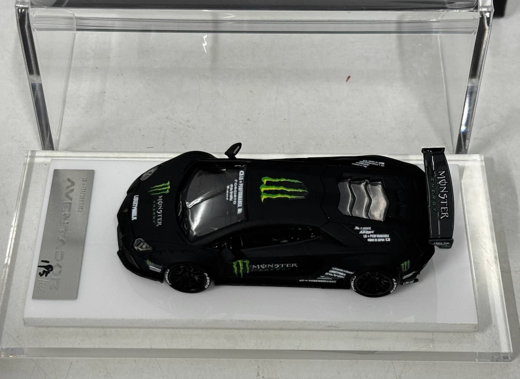 Onemodel 1:64 Black LP700 Aventador LB Monster Sports Model Onemodel 1:64 Black LP700 Aventador LB Monster Sports Model