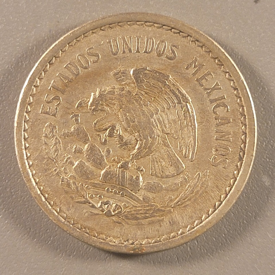 1945 M Mexico 10 Centavos Coin - Copper-Nickel - Aztec Sun Stone | eBay