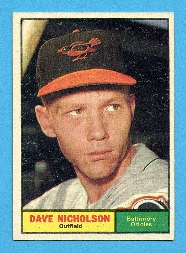 1961 TOPPS # 182 DAVE NICHOLSON BALTIMORE ORIOLES EXMT FREE SHIPPING | eBay