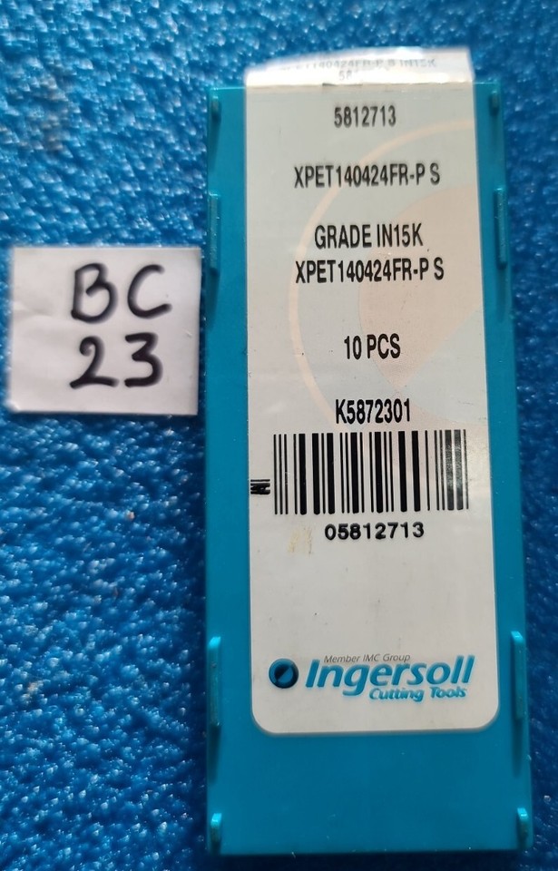INGERSOLL XPET140424FR-P S IN15K CARBIDE INSERTS 10 PCS | eBay