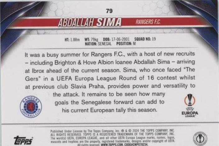 Las mejores ofertas en 2023-24 Topps Uefa Club Competitions Abdallah ...