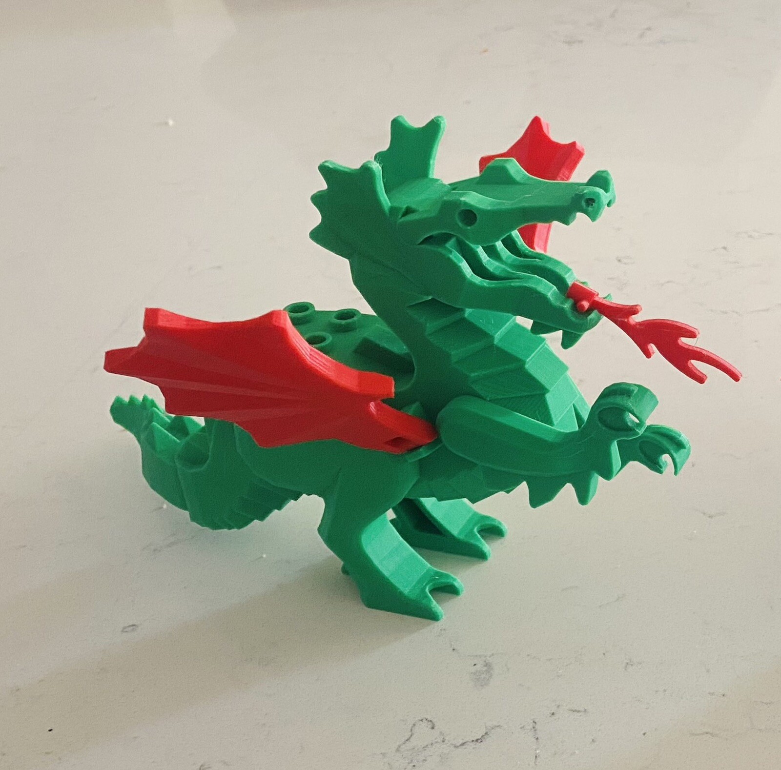 LEGO Giant Classic Green Dragon 3D Printed PLA | eBay