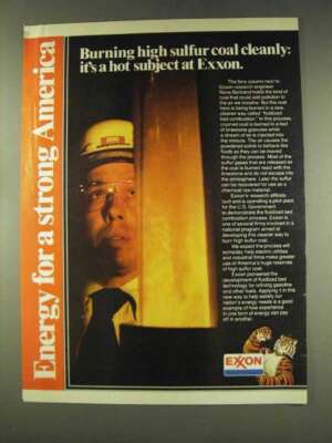 1977 Exxon Energy Ad - Burning High Sulfur Coal | eBay