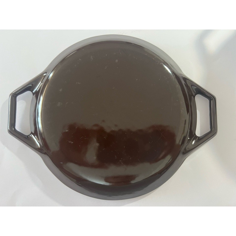 Copco Denmark D2 Dutch Oven 8.25” Brown Enamel Cast Iron Cookware ...
