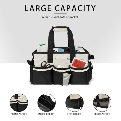 Cleaning Organizer Multi Pockets Cleaning Tools Storage Cleaning Bag ...