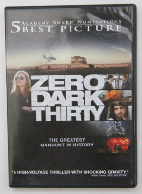 Zero Dark Thirty DVD Movie Film Disc Osama Bin Laden Hunt Golden Globe ...